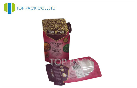 Colorful Print Stand Up Aluminum Foil Bags Gravure Printing With Clear Window