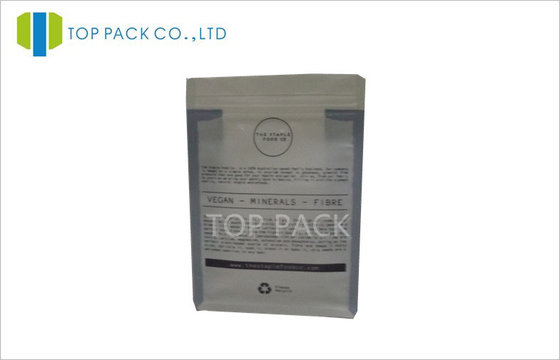Block Bottom Food Printed Laminated Pouches 500g With Zip Lock