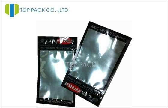 Resealable Printed Laminated Pouches Gravure Printing Front Clear Back Foil