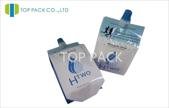 500ml Beverage Stand Up liquid pouch packaging , PET / PE Spout Pouch