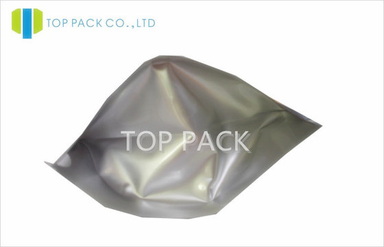 Front Clear Foil Stand Up Pouches For Salt , Round Bottom Bags