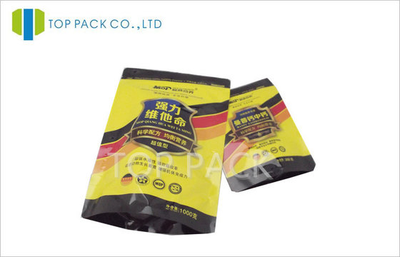 500g Laminated Stand Up Pouch Bag Aluminum Foil With Zip Lock