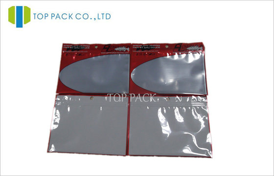 Waterproof Three Side Fishing Lure Packaging With Zipper , Heat Sealed