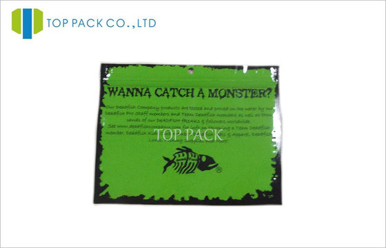 Plastic Reusable Fishing Lure Packaging zip top WITH Environmentally
