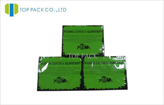 Plastic Reusable Fishing Lure Packaging zip top WITH Environmentally