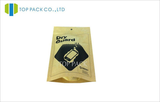 Gravure Printing Zipper Stand Up kraft paper packaging Plastic Plastic Lined