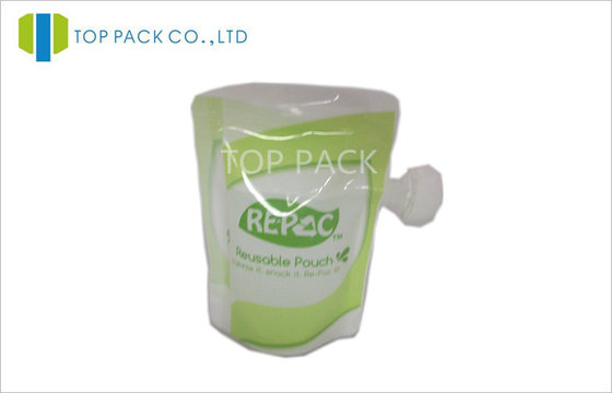 Food Grade Stand Up Pouch With Spout , Zipper Reused stand up pouch