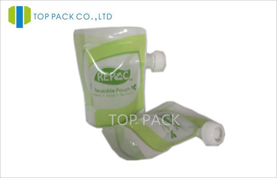 Food Grade Stand Up Pouch With Spout , Zipper Reused stand up pouch