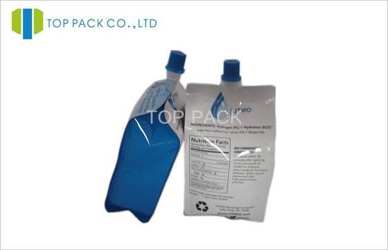 500 Gram White Stand Up Pouch With Spout / resealable stand up pouches