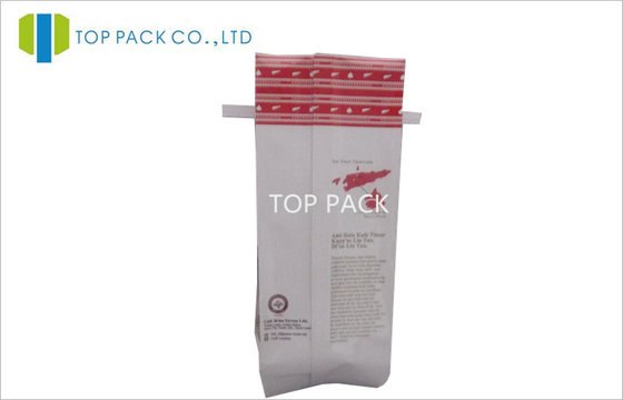 Lamination Side Gusseted plastic bags moisture proof With Valve Tin Tie