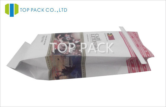 Lamination Side Gusseted plastic bags moisture proof With Valve Tin Tie