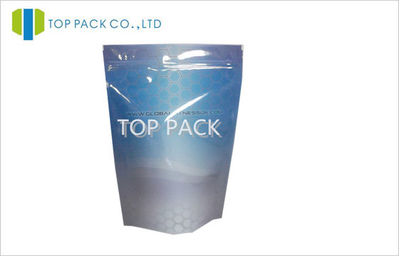 PET / AL / PE Ziplock Stand Up Pouches for Healthy Nutrition Products