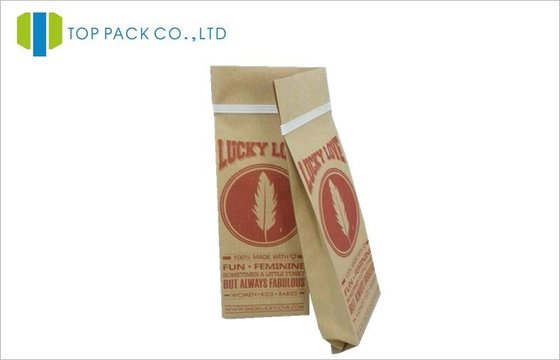 Side Gusset Kraft Paper Packaging White Valve , Offset Plate Printing