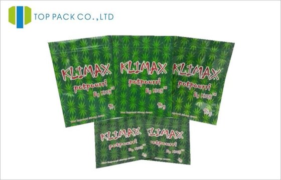 Klassic Klimax Herbal Incense Bags 10g Aluminum Foil with Green Printing