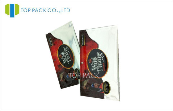 Zip lock Fishing Lure Packaging Bait Custom Logo Clear Front Foil Backed