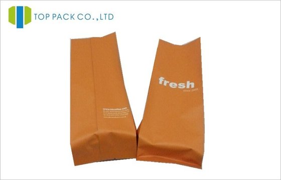 Quad Seal Gassing Valve Coffee Packaging Bags Environmental