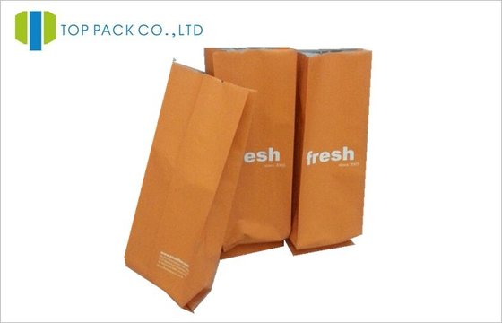 Quad Seal Gassing Valve Coffee Packaging Bags Environmental