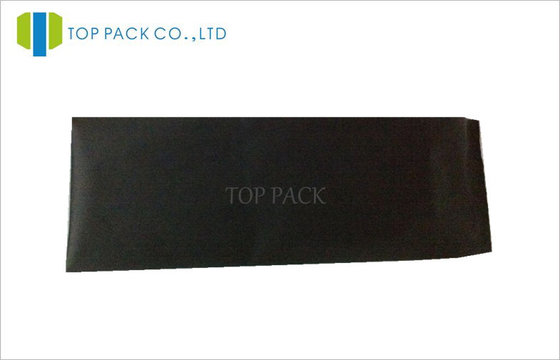 Plastic Lined Side Gusset Bags Valve Black Matte Printing Aluminum Foil