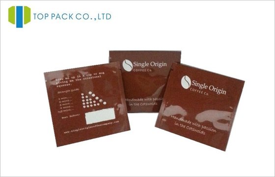Aluminum Foil Resuable Coffee Bags Print Coffee Bean Two Tear Notched
