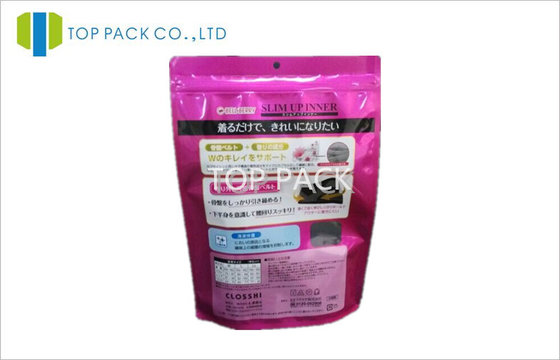 Zip Lock Stand Up Pouch Packaging For Socks , Multilayer Laminated