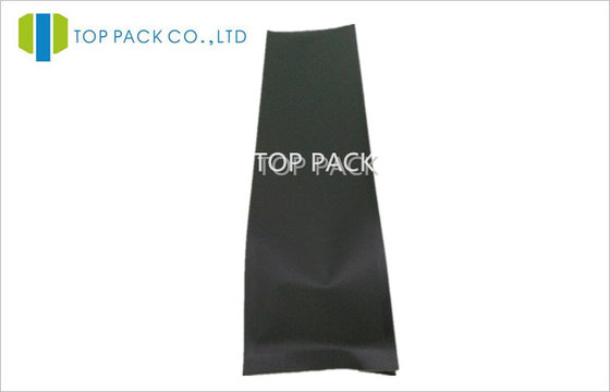Quad Sealing Side Gusset Bags Matte Kraft  Paper Aluminum Foil Lamination