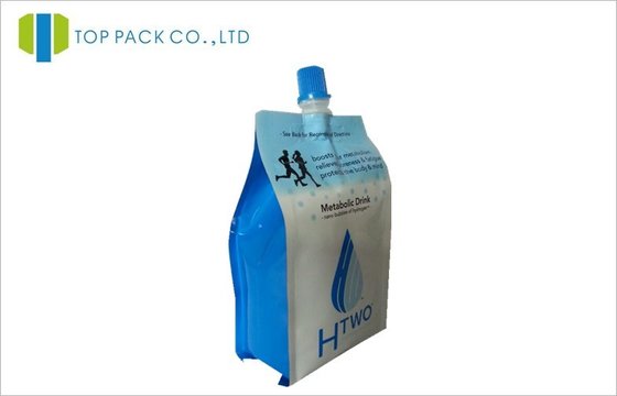 Plastic Liquild Stand Up Pouch With Spout , Reusable Ziplock Heat Sealed Bag