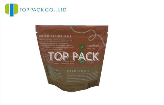 Custom Stand Up Resealable Pouch Packaging Foil Lamination Crackers