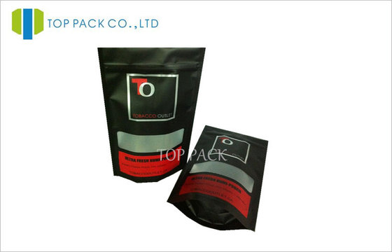 Silver Logo Flat Bottom Stand Up Pouches For Food Packaging , Matte Finish