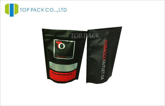 Silver Logo Flat Bottom Stand Up Pouches For Food Packaging , Matte Finish