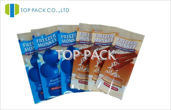 Sealing Printed Laminated Pouches Packaging , PET / PE  Ice Cream Bag