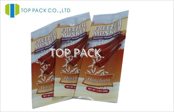Sealing Printed Laminated Pouches Packaging , PET / PE  Ice Cream Bag