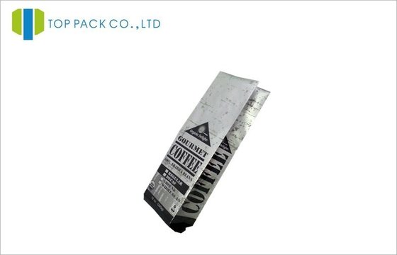 250g Coffee Packaging Bags Side Gusset With Valve , Printed Coffee Bags