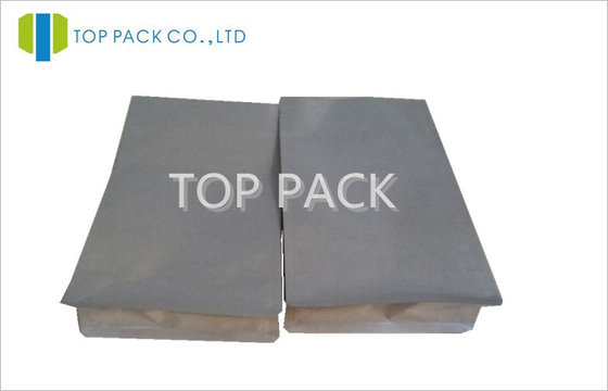 Foil Lamination Kraft Paper Stand Up Pouch Flat Bottom for Coffee Beans