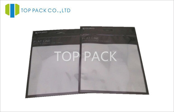 Zip Lock Printed Laminated Pouches Charge USB Cable Gloss Printing
