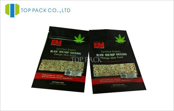 Organic Food Powder Plastic Stand Up Pouches Aluminum Foil Lined