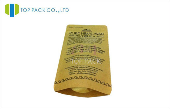 MOPP Lined Kraft Paper Packaging Custom Shaped Clear Window