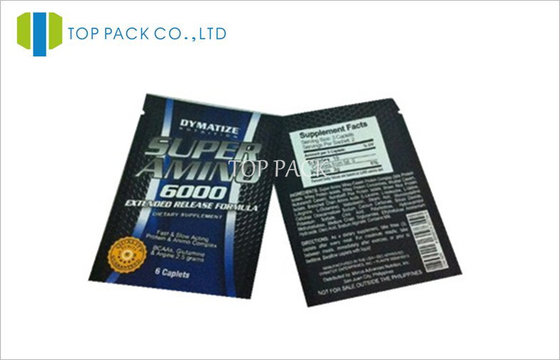 Super Sports Food Aluminum Foil Bags 3 Edges Heat Seal With Tear