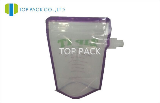 150ml Stand Up Packaging Pouch With Spout Resealable Double Zipper  BOPA Eco-Friendly