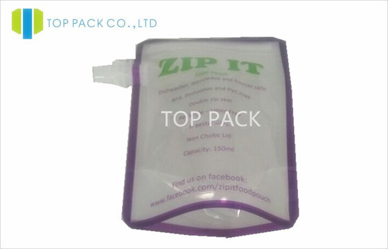 150ml Stand Up Packaging Pouch With Spout Resealable Double Zipper  BOPA Eco-Friendly