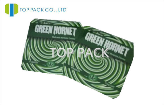 Heat Sealing Printed Laminated Pouches Green Food Grade , PET / BOPA / PE