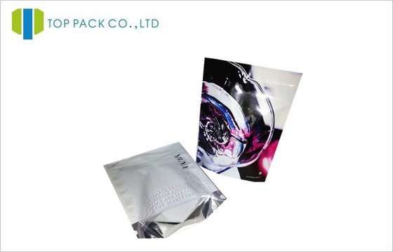 Cosmetic Stand Up Pouch Packaging Gusset Bottom Aluminum Foil Plastic Lamination