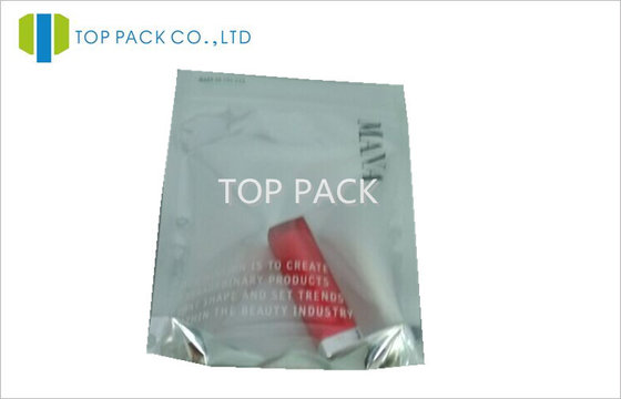 Colorful Desgin Stand Up Pouch Packaging Ziplock Front Printed Back Clear Lipstick