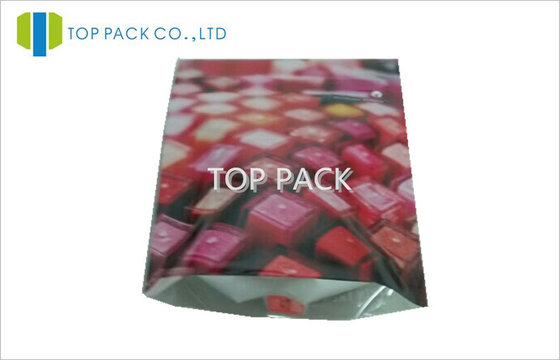 Colorful Desgin Stand Up Pouch Packaging Ziplock Front Printed Back Clear Lipstick