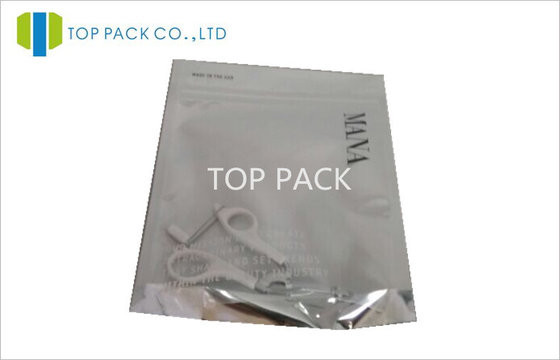 Recycled Stand Up Pouch Packaging Front Printed Back Clear Eyelash Curler