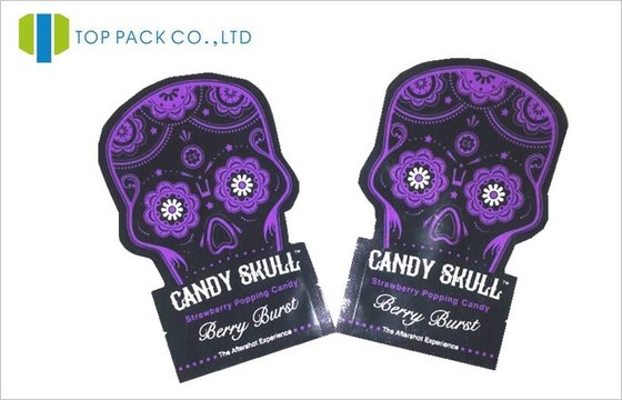Free Shape Aluminum Foil Packaging Bottom Open For Candy Mositure , Light Proof 5g