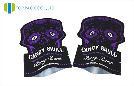 Free Shape Aluminum Foil Packaging Bottom Open For Candy Mositure , Light Proof 5g