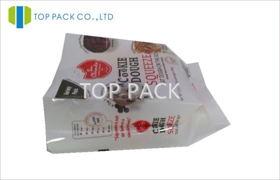 Back Sealed  Side Gusset Bags Beautiful Moisture Proof Cookie 340g