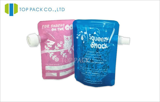 PET / PE 4.5Mil Stand Up Pouches With Spout Resealable Multilayer Material