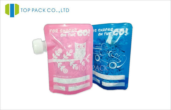 PET / PE 4.5Mil Stand Up Pouches With Spout Resealable Multilayer Material
