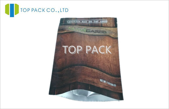 Restoring Ancient Ways Brown Printing Foil Stand Up Pouches For Healty Food
